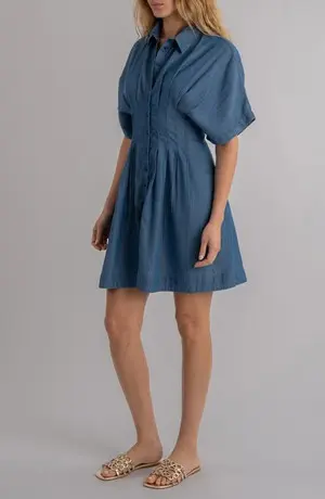 Kut From The Kloth Francesca Dolman Sleeve Button-up Shirtdress