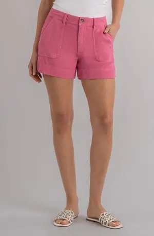 Kut From The Kloth Toni High Waist Shorts With Scalloped Trim