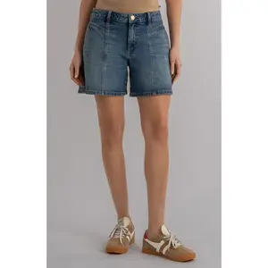 Kut From The Kloth Hailey High Waist Denim Bermuda Shorts - Shine
