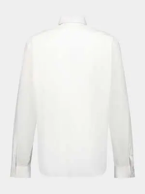 Balmain Embroidered Collar Poplin Shirt
