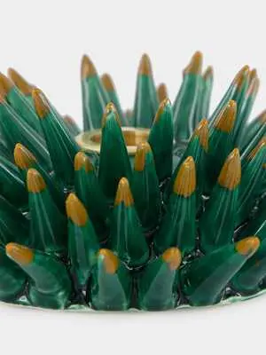 La DoubleJ Spine Candle Holder - Green