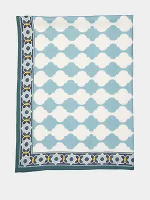 La DoubleJ Plaza Sky Blue Medium Tablecloth - Multicolour