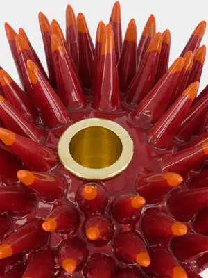 La DoubleJ Solid Bordeaux Spine Candle Holder