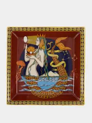 La DoubleJ Porcelain Trinket Tray - Red