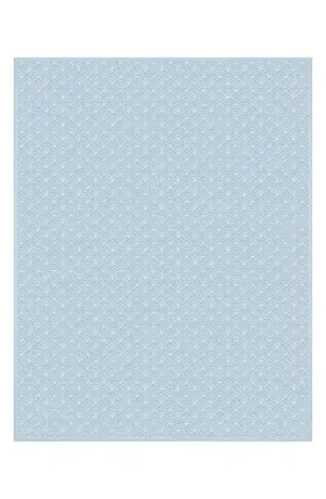 CHAPPYWRAP Seaside Scallops Fog Throw Blanket