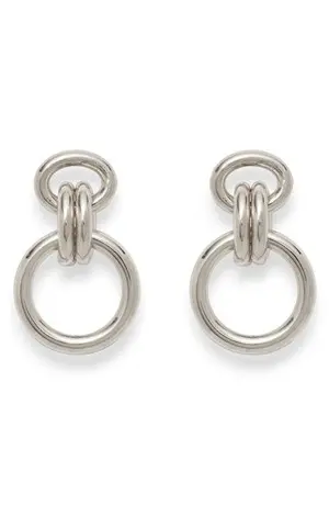Lady Grey Mina Sterling Plate Drop Earrings - Silver