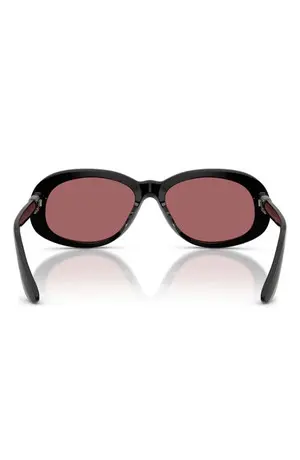 Brunello Cucinelli Oval Sunglasses - Black