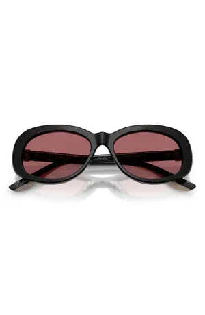 Brunello Cucinelli Oval Sunglasses - Black