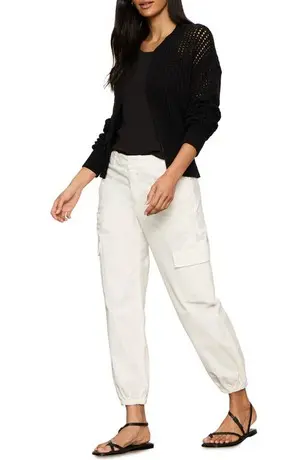 Sanctuary Laguna Openwork Zip-up Sweater