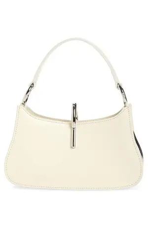Rabanne Micro Ring Leather Top Handle Bag - Ivory/silver