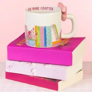 TOTALEE GIFT One More Chapter Mug W/ Bow Handle Ceramic