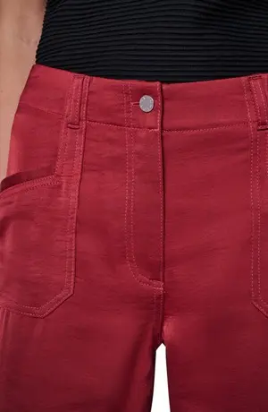 Dkny Contrast Stitch Straight Leg Pants