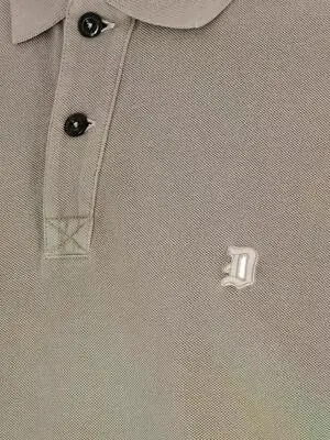 DONDUP Logo-embroidered Polo Shirt - Neutrals
