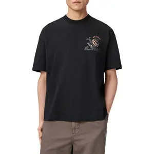 ALLSAINTS Cacti Graphic T-shirt - Washed Black