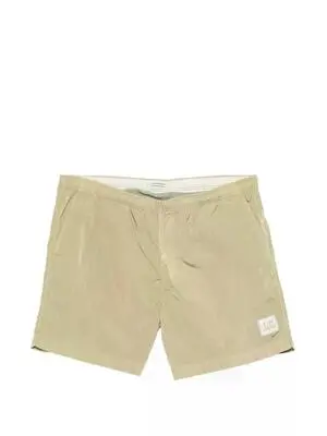C.P. COMPANY Logo Patch Swim Shorts - Green