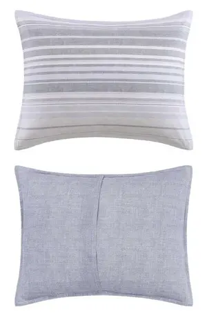 Tommy Hilfiger Bold Stripe Texture Cotton Percale Comforter & Shams Set