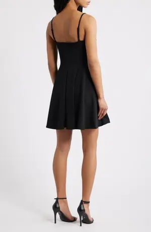 JUMP APPAREL Sleeveless Bow Front Mini Dress