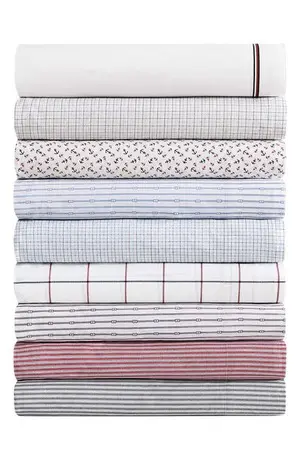 Tommy Hilfiger Atlantic Anchors Cotton Percale Sheet Set