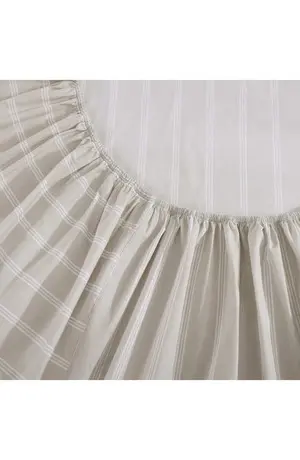 Tommy Hilfiger Effortless Stripe Cotton Percale Sheet Set - Light Beige