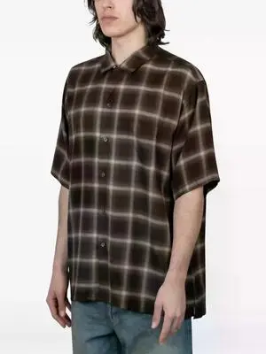 STEIN Check-pattern Oversized Shirt