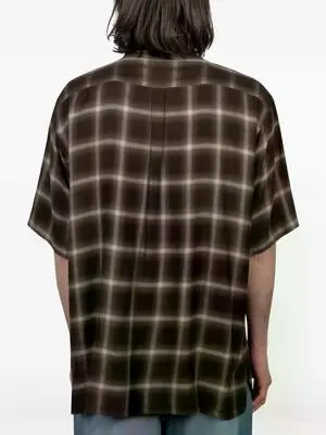 STEIN Check-pattern Oversized Shirt