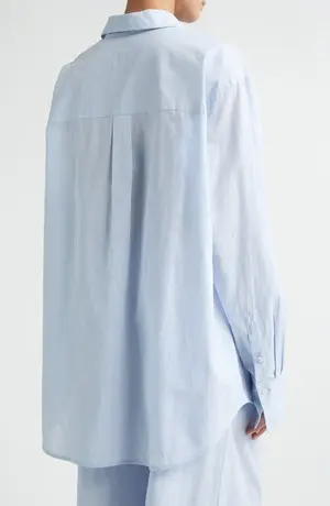 TOTEME Oversize Cotton & Linen Shirt