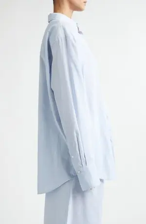 TOTEME Oversize Cotton & Linen Shirt