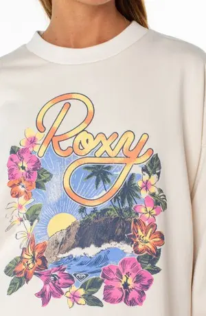 Roxy Graphic Fleece Sweatshirt - Dew