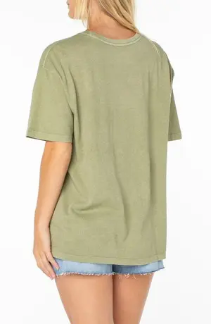 Roxy Oversize Graphic T-shirt - Sage