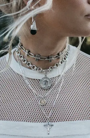 CHILD OF WILD Arcadia Choker Necklace - Silver