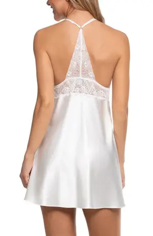 IN BLOOM BY JONQUIL Lanie Lace Trim Satin Chemise