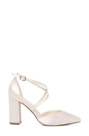 TOUCH UPS Ankle Strap Pointed Toe Pumps
