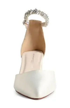 TOUCH UPS Julie Embellished Ankle Strap Pumps