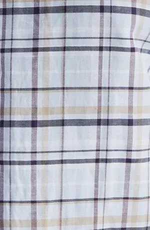 1863 BY ETERNA Soft Luxury Modern Fit Check Non-iron Dress Shirt