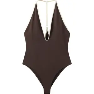 Mango Plunge Racerback One-piece Swimsuit