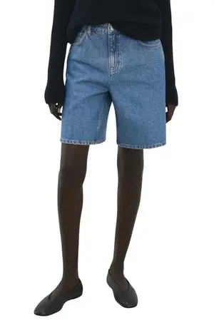 Mango High Rise Shorts For Women