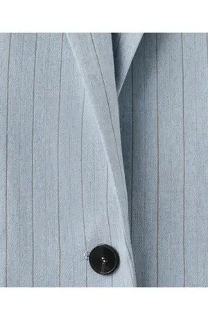 Mango Pinstripe Suit Blazer