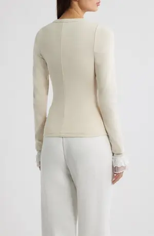 ARTLESS FOREVER Valentina Bell Sleeve Top - Cream