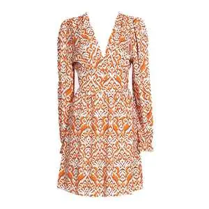 SOHUMAN Printed Mini Dress - Red