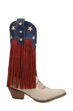 DINGO Wild N Free Fringe Western Boots