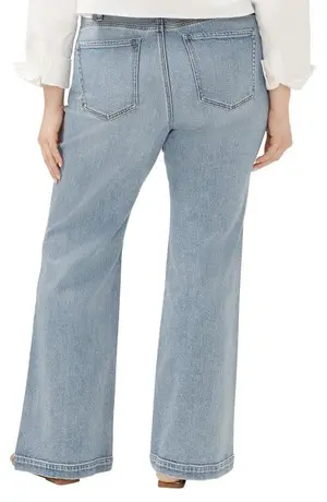 SILVER JEANS CO. Avery Curvy Patch Pocket Wide Leg Trouser Jeans