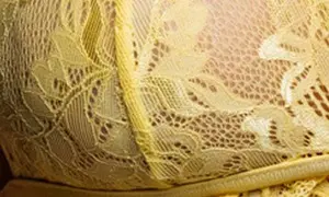 ROMA CONFIDENTIAL Lacy Sweet Flutter Bralette & Thong Set - Yellow