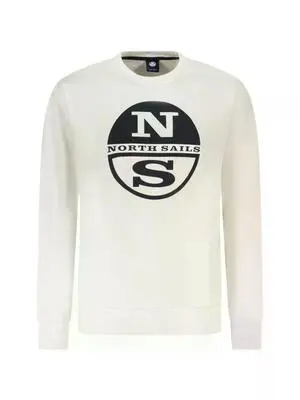 NORTH SAILS Logo Print Crewneck Sweatshirt - Neutrals