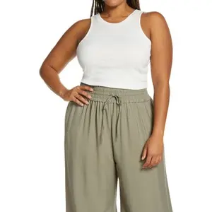 OPEN EDIT Reversible Organic Cotton Blend Tank Top