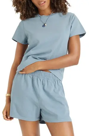 Vitamin A® Coast Fitted Cotton T-shirt - Dusk Blue