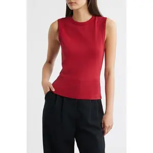 ARTLESS FOREVER Campbell Sleeveless Tank - Cherry