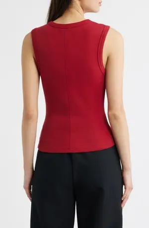 ARTLESS FOREVER Campbell Sleeveless Tank - Cherry
