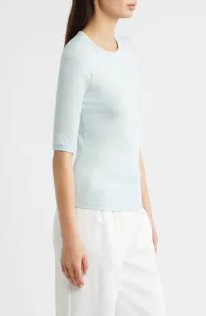 ARTLESS FOREVER Three-quarter Sleeve Crewneck Top