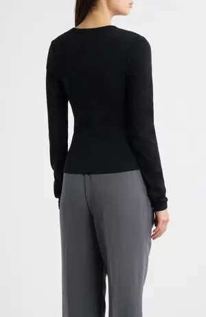 ARTLESS FOREVER Reed Long Sleeve Scoop Neck Top
