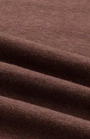 JUANA Hemp Essentials Asymmetrical Neckline Tee - Cocoa